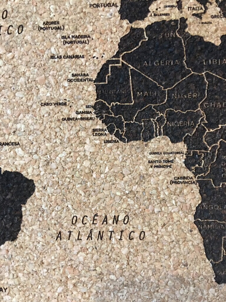 Mapamundi Rectangular Corcho - Terral