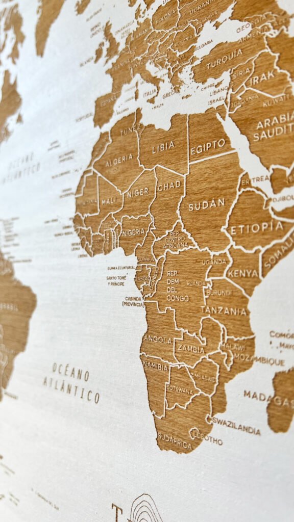 Mapamundi Medium Rectangular Blanco - Terral